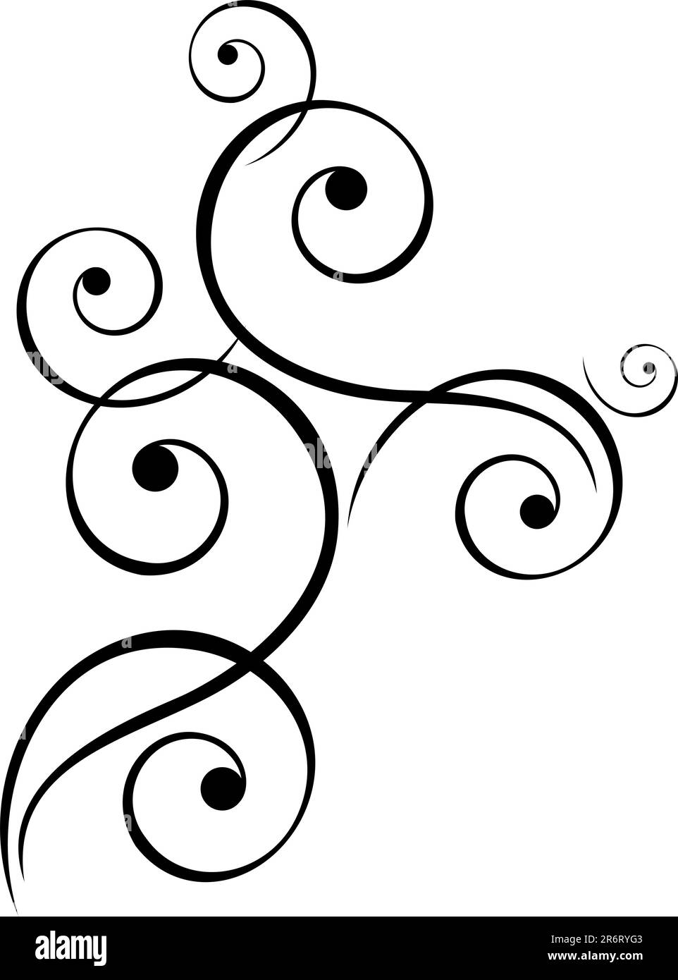 Wave line curl color Stock Vector Images - Alamy