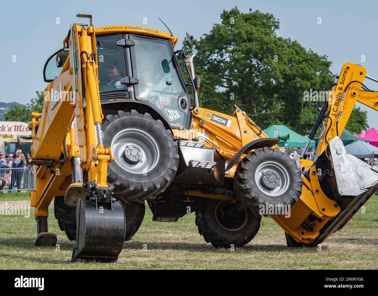 Dancing Diggers - Smallwood Steam & Vintage Rally 2023 Stock Photo - Alamy