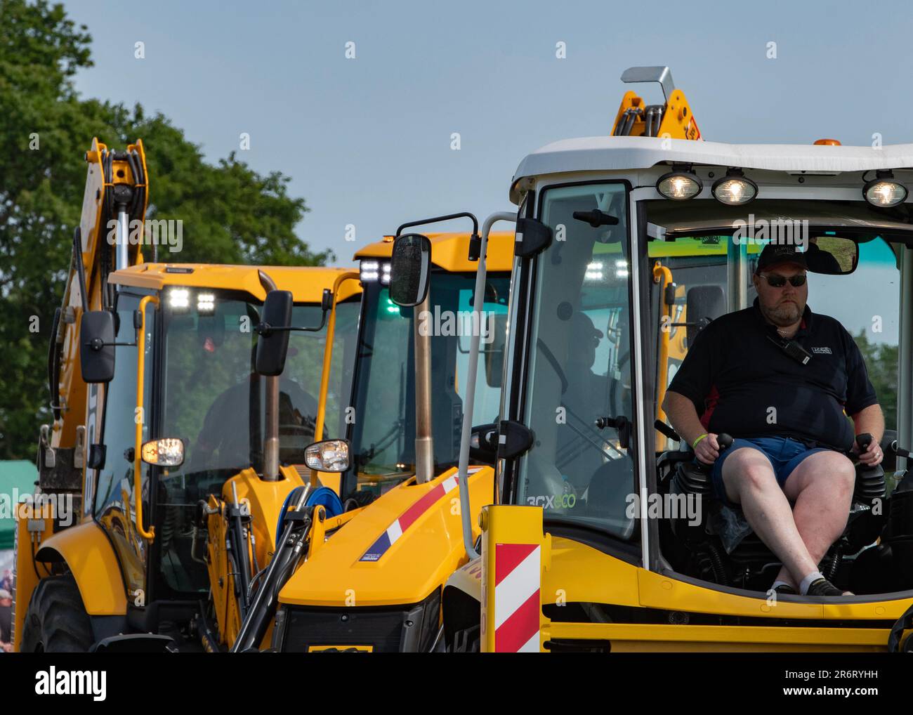 Dancing Diggers - Smallwood Steam & Vintage Rally 2023 Stock Photo - Alamy