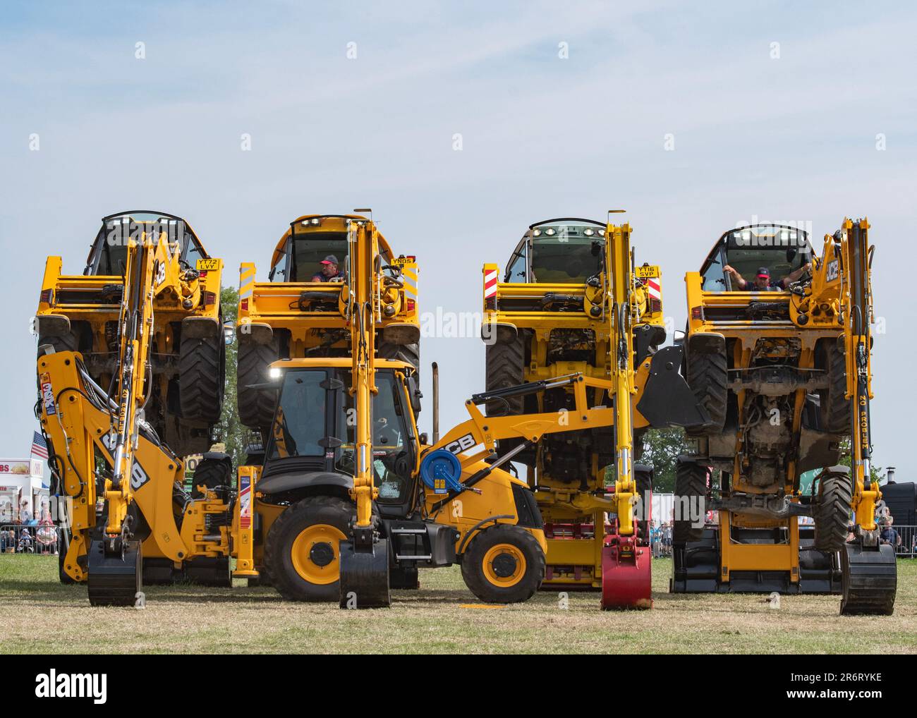 Dancing Diggers - Smallwood Steam & Vintage Rally 2023 Stock Photo - Alamy