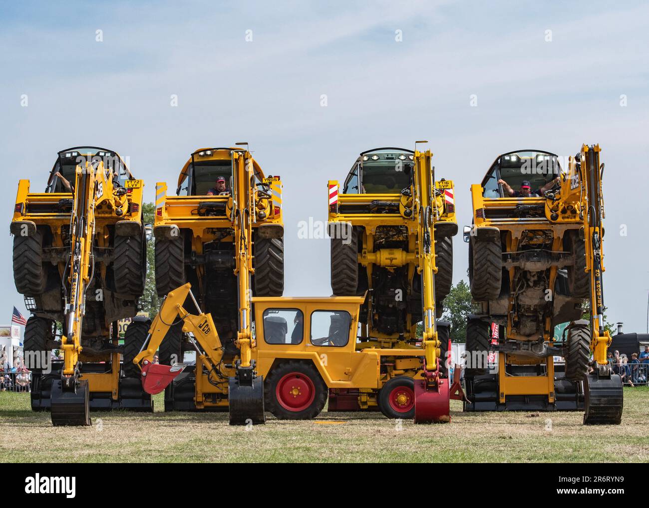 Dancing Diggers - Smallwood Steam & Vintage Rally 2023 Stock Photo - Alamy