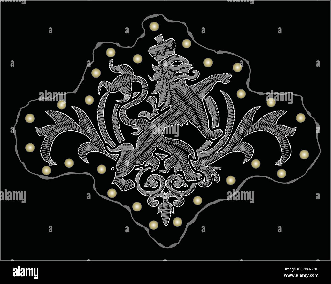 Medieval heraldic design Stock Vector Images - Alamy