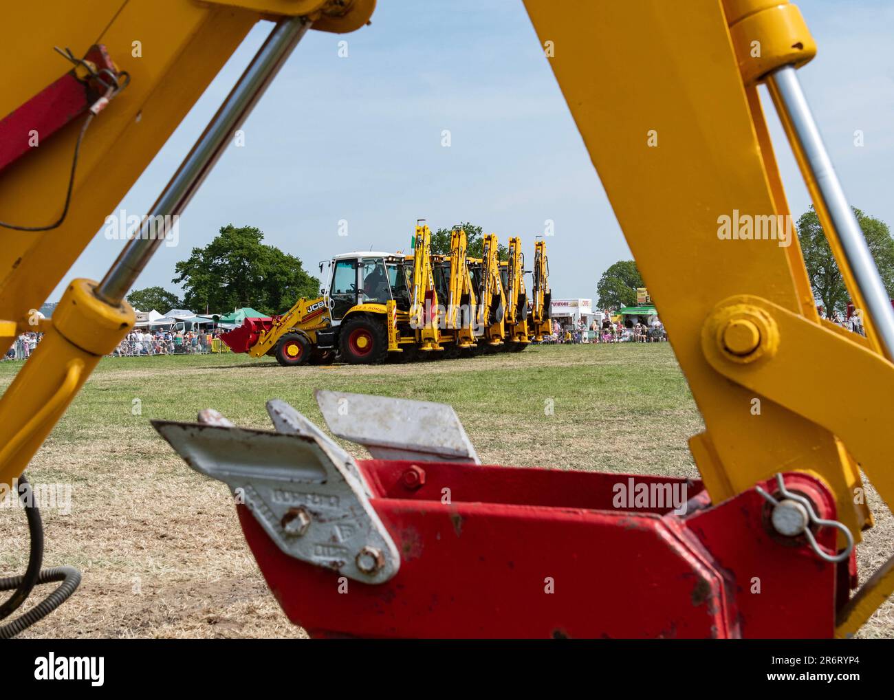 Dancing Diggers - Smallwood Steam & Vintage Rally 2023 Stock Photo - Alamy