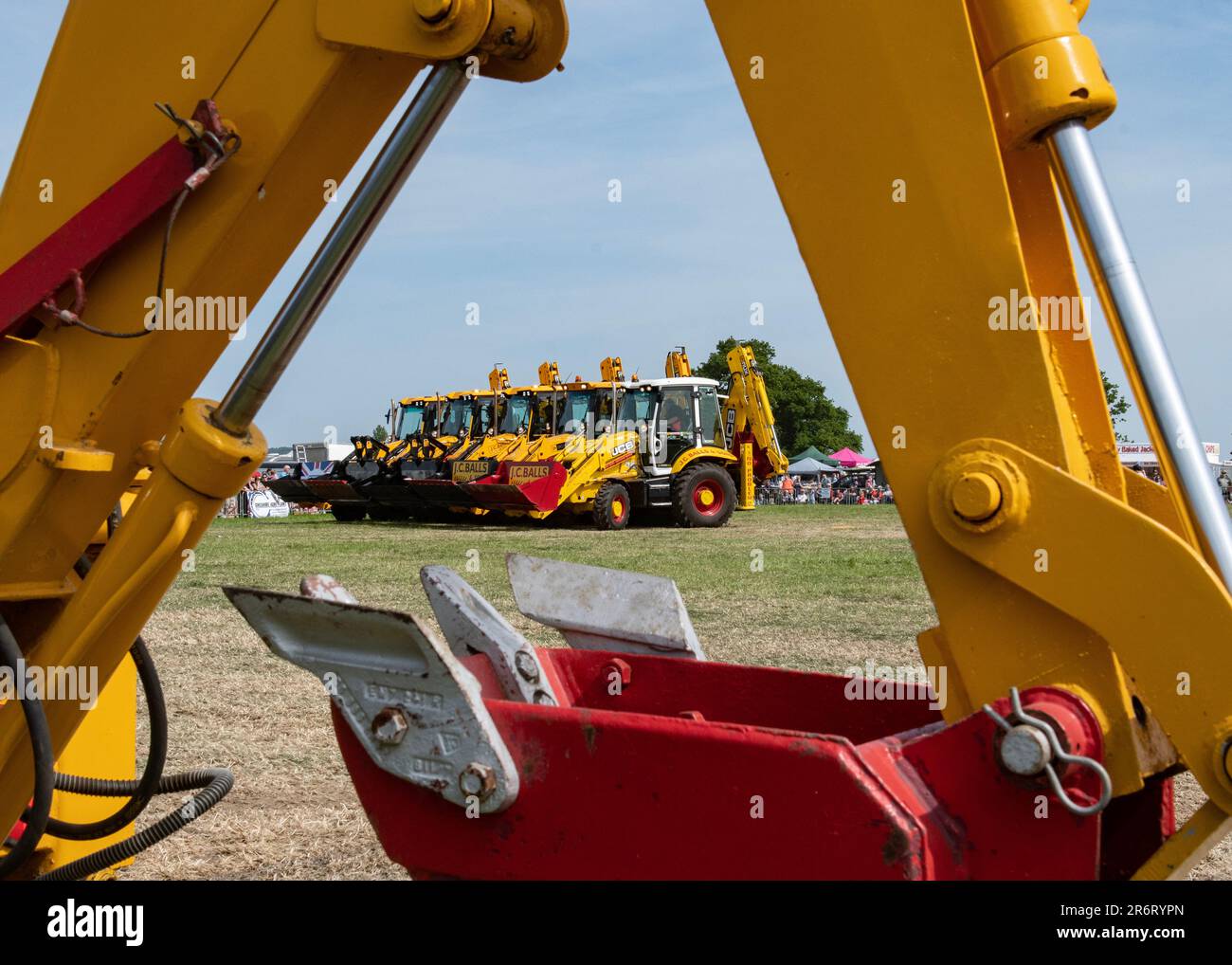 Dancing Diggers - Smallwood Steam & Vintage Rally 2023 Stock Photo - Alamy