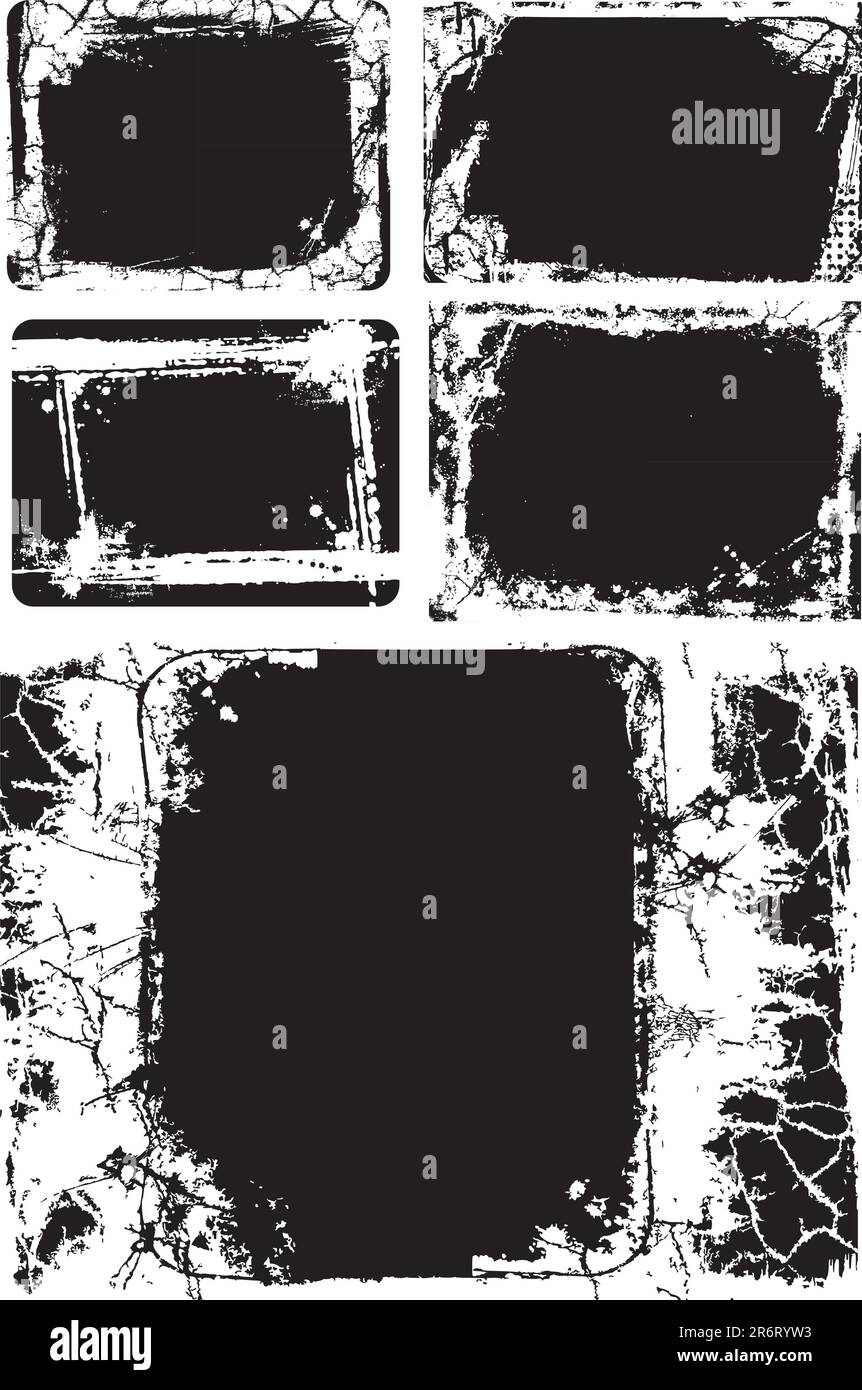 Grunge texture border design for your label Stock Vector Image & Art ...