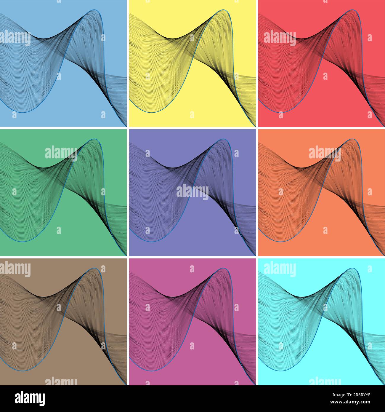 vector of blend pattern collection in different colors Stock Vector ...
