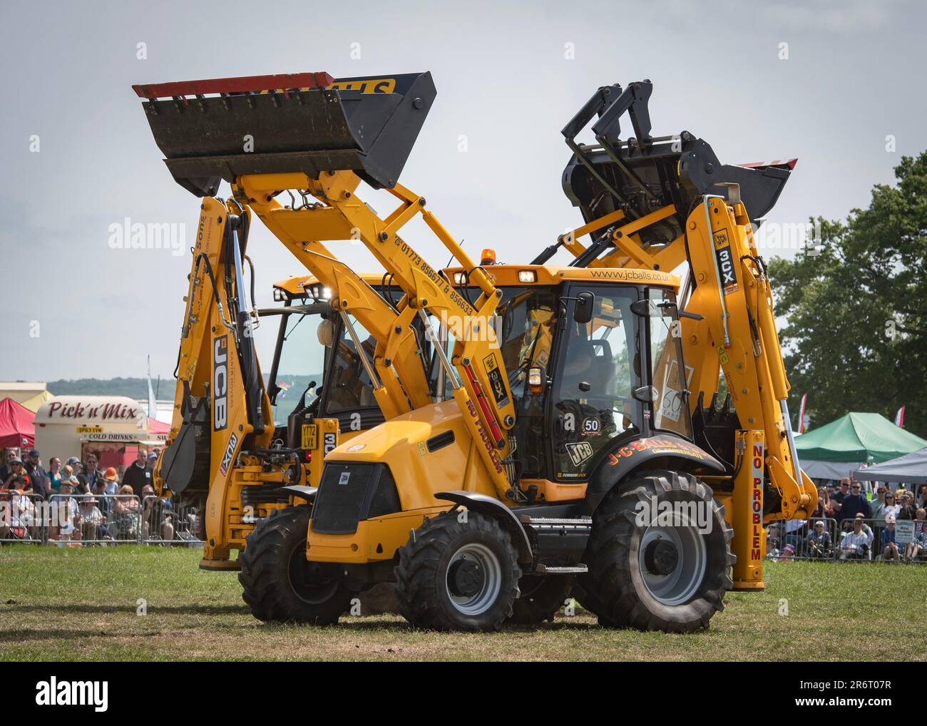 Dancing Diggers - Smallwood Steam & Vintage Rally 2023 Stock Photo - Alamy