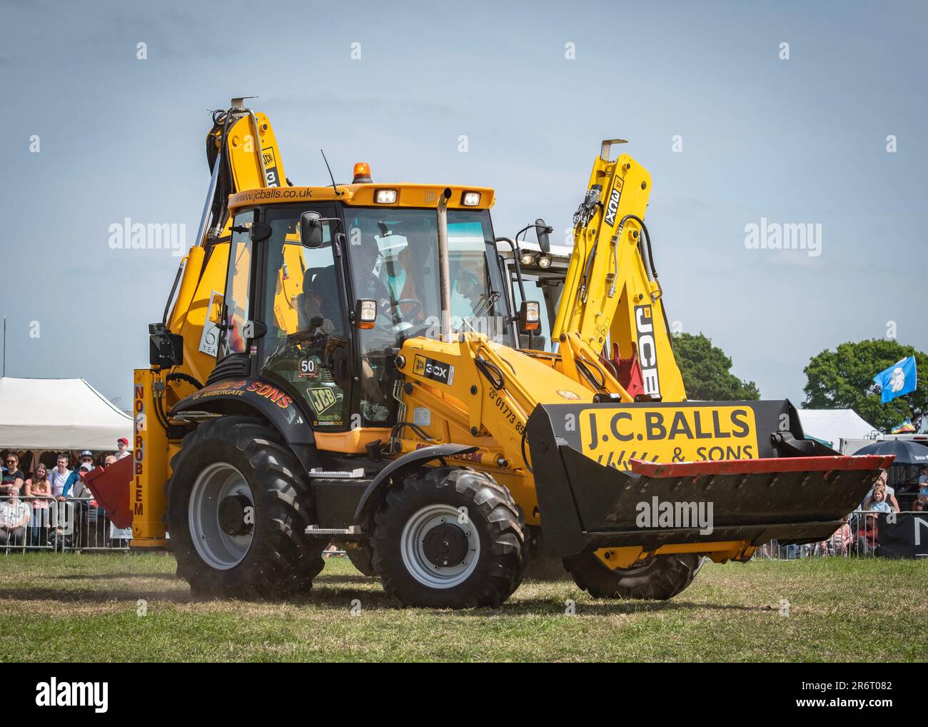 Dancing Diggers - Smallwood Steam & Vintage Rally 2023 Stock Photo - Alamy