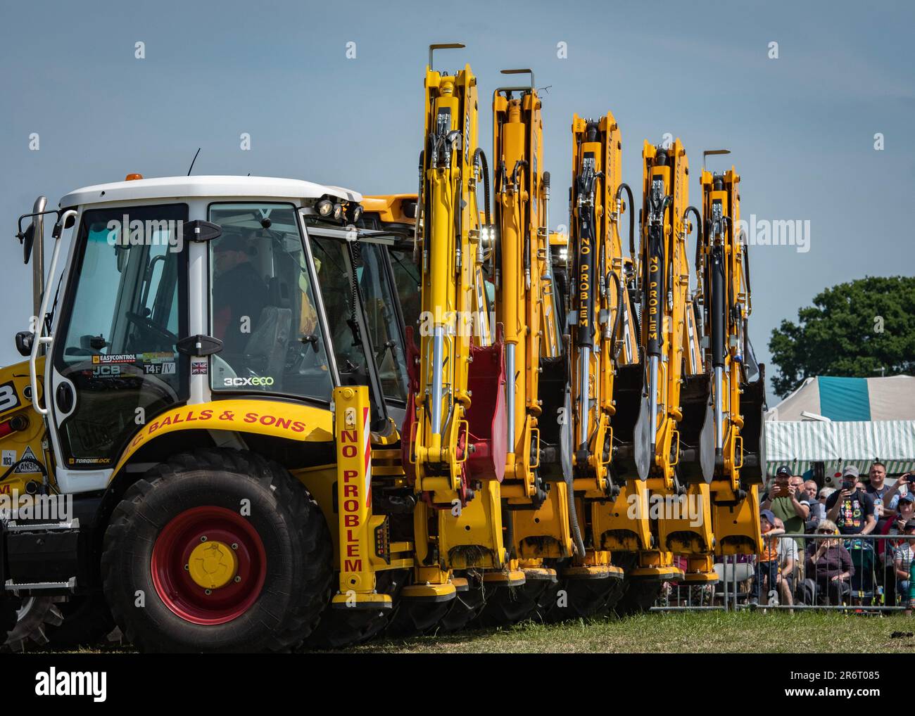 Dancing Diggers - Smallwood Steam & Vintage Rally 2023 Stock Photo - Alamy