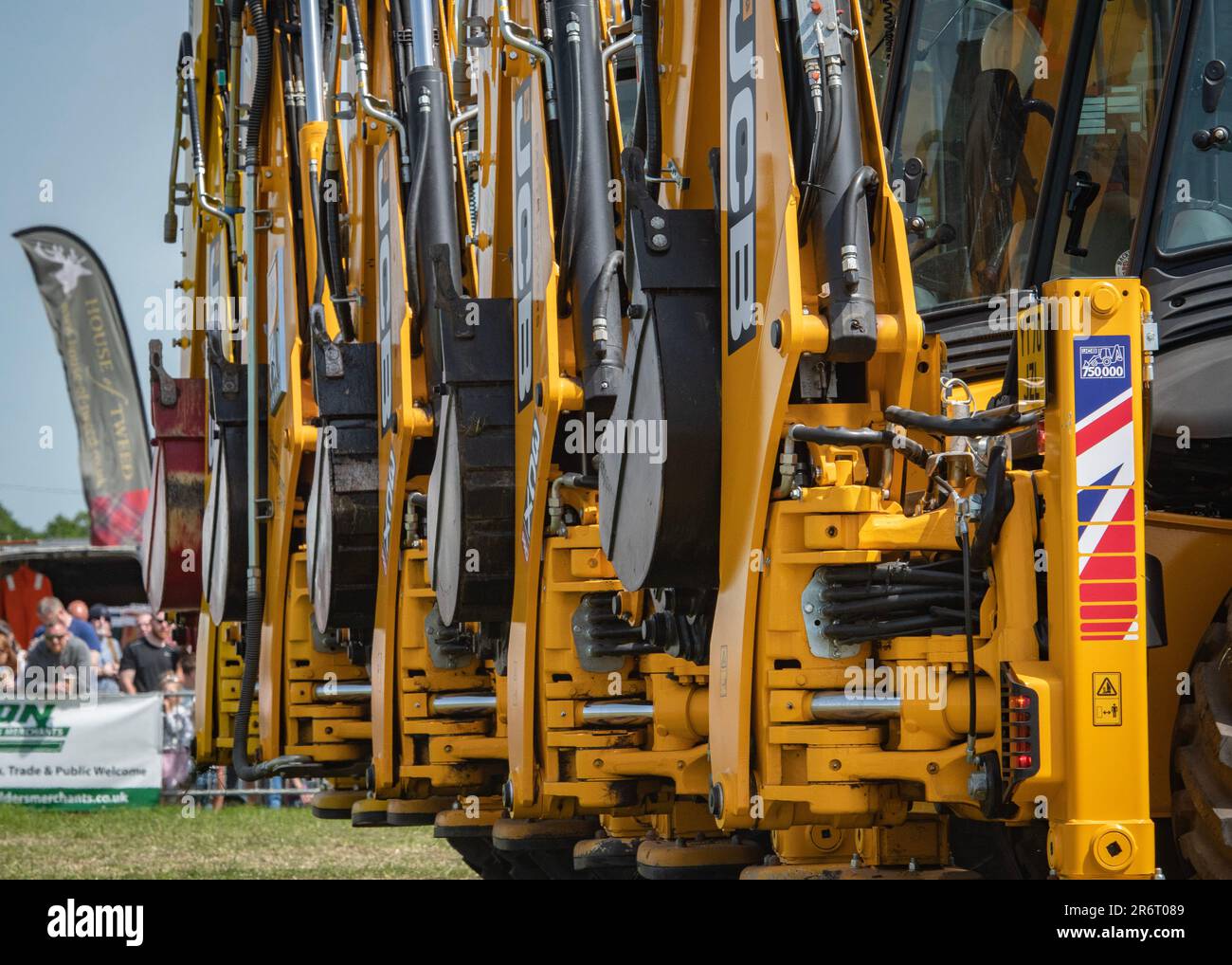 Dancing Diggers - Smallwood Steam & Vintage Rally 2023 Stock Photo - Alamy