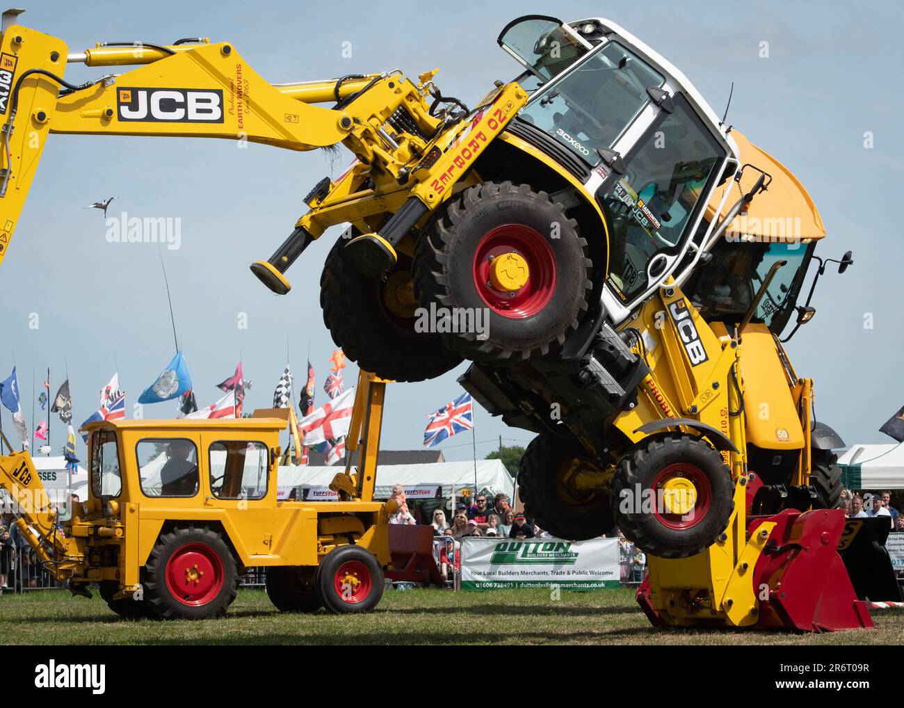 Dancing Diggers - Smallwood Steam & Vintage Rally 2023 Stock Photo - Alamy