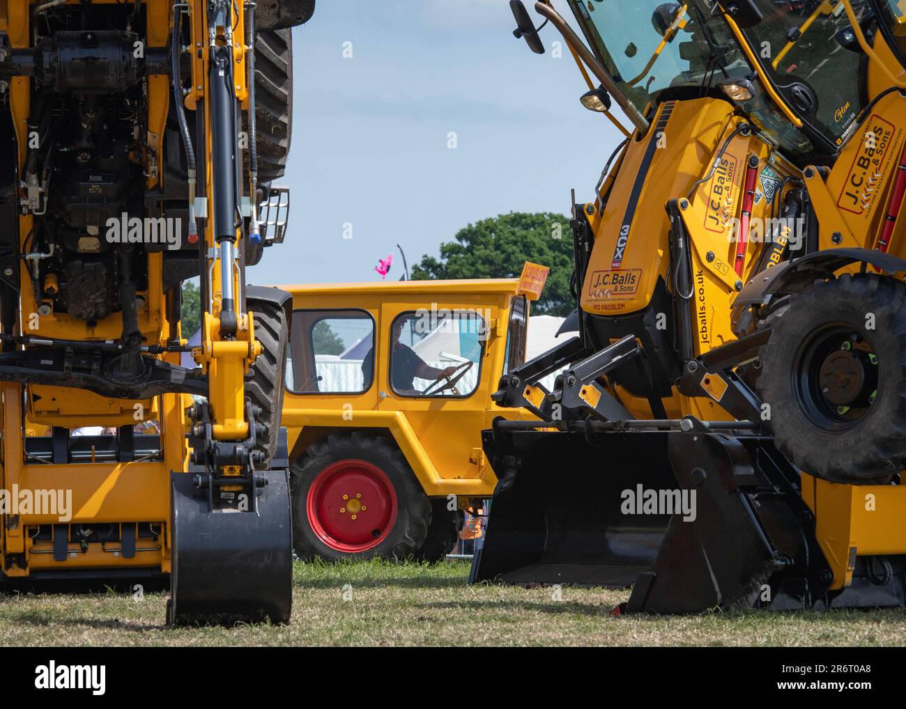 Dancing Diggers - Smallwood Steam & Vintage Rally 2023 Stock Photo - Alamy