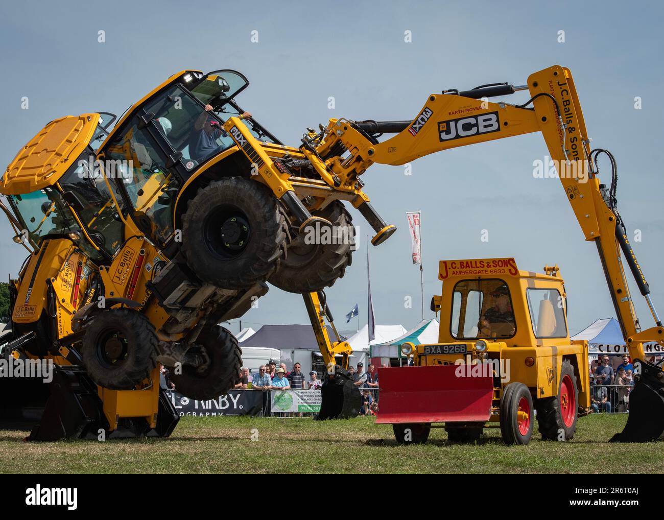 Dancing Diggers - Smallwood Steam & Vintage Rally 2023 Stock Photo - Alamy