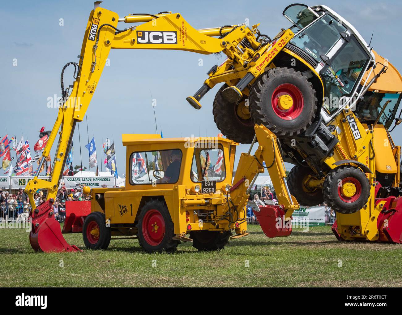 Dancing Diggers - Smallwood Steam & Vintage Rally 2023 Stock Photo - Alamy