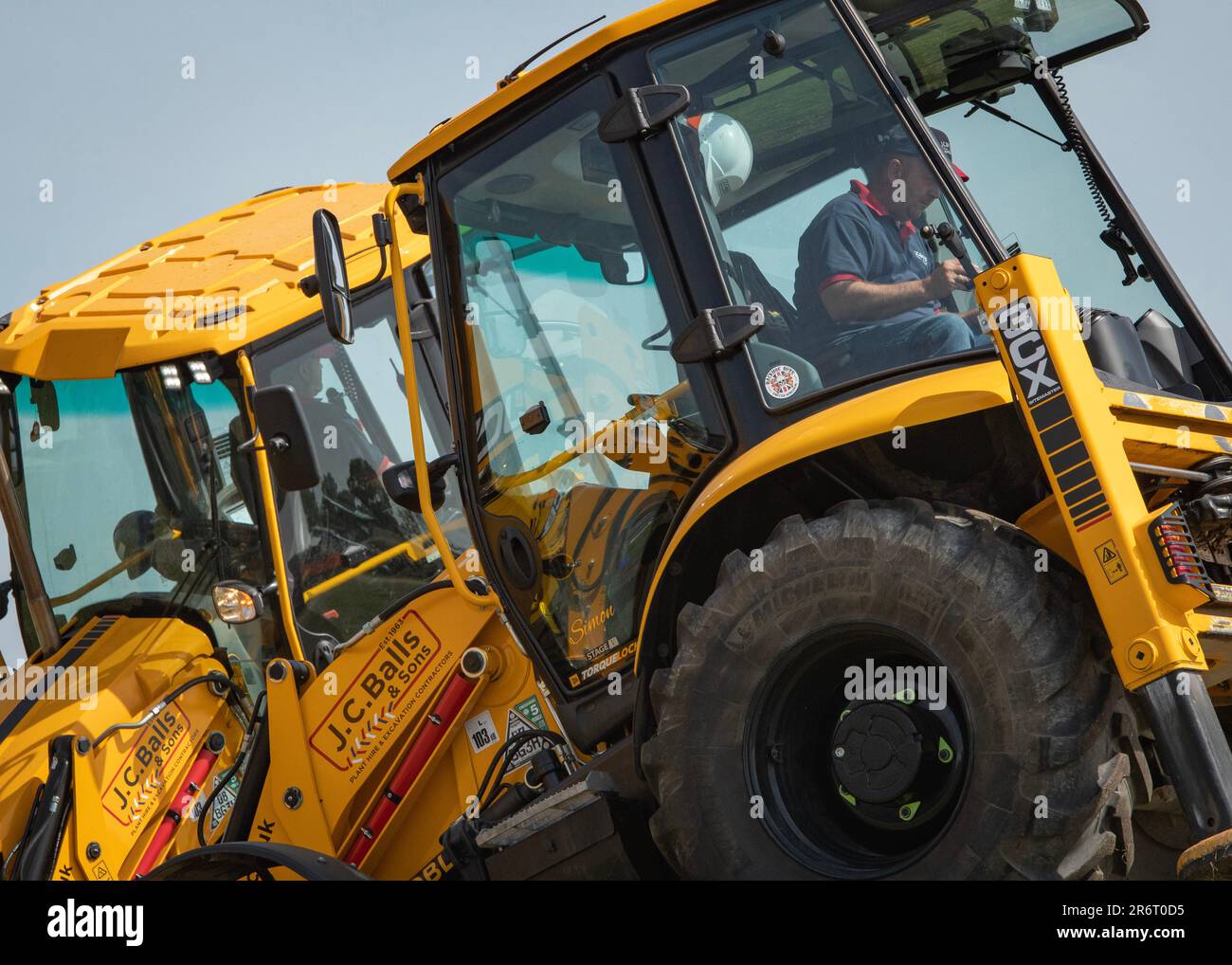 Dancing Diggers - Smallwood Steam & Vintage Rally 2023 Stock Photo - Alamy