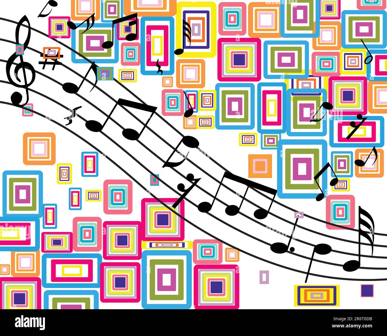Musical notes stuff vector background for use in design Stock Vector ...