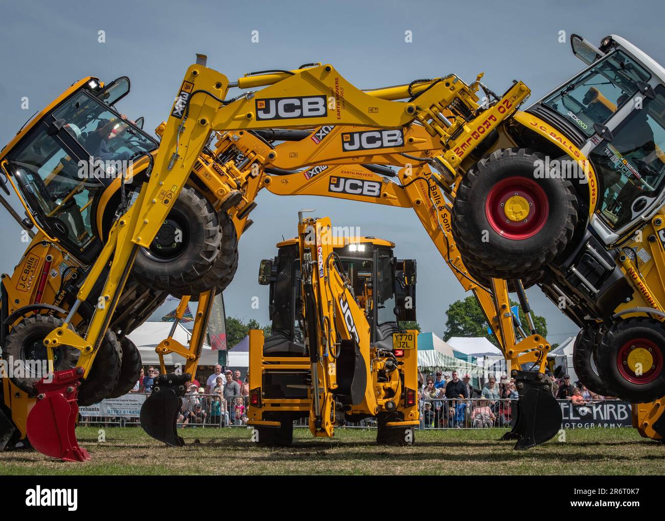 Dancing Diggers - Smallwood Steam & Vintage Rally 2023 Stock Photo - Alamy