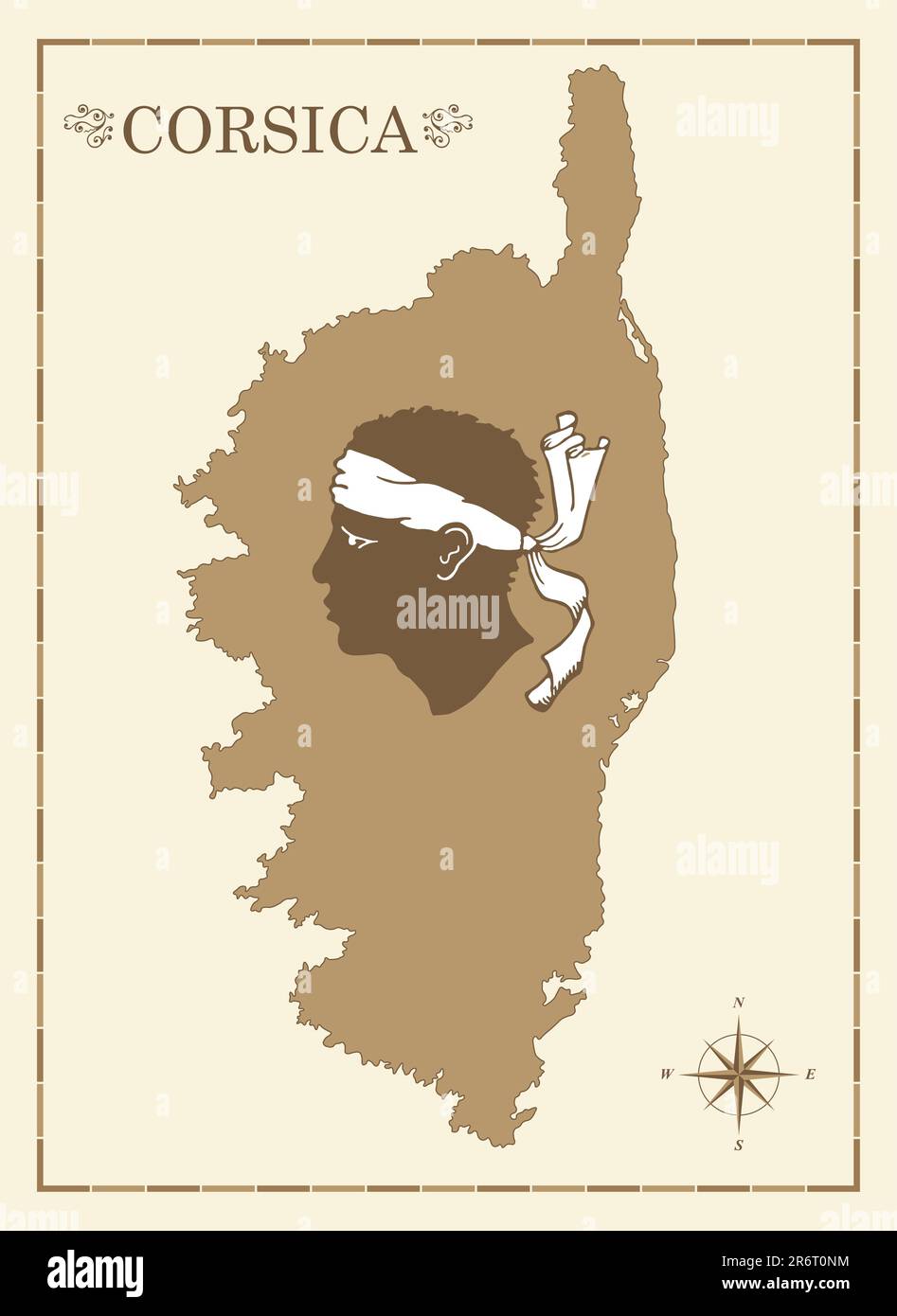 Nautical map france Stock Vector Images - Alamy