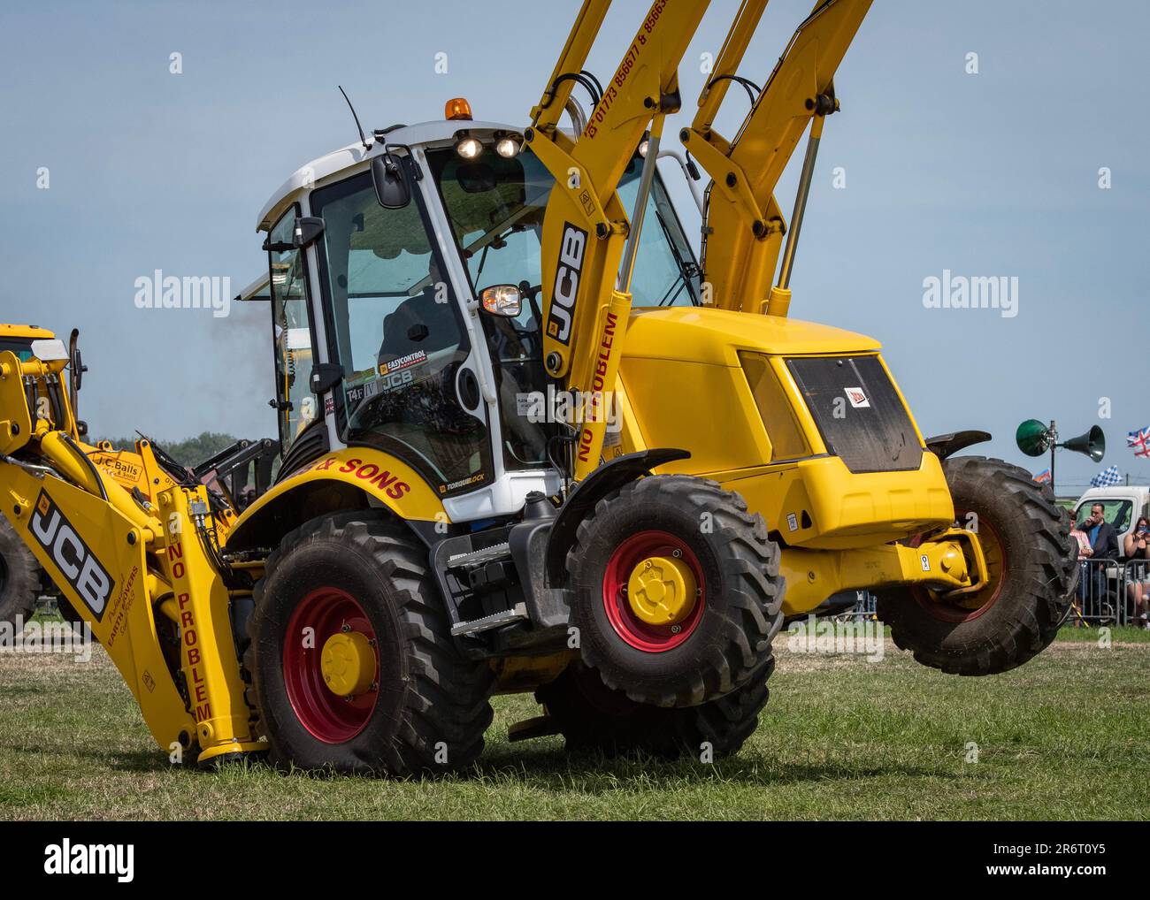 Dancing Diggers - Smallwood Steam & Vintage Rally 2023 Stock Photo - Alamy