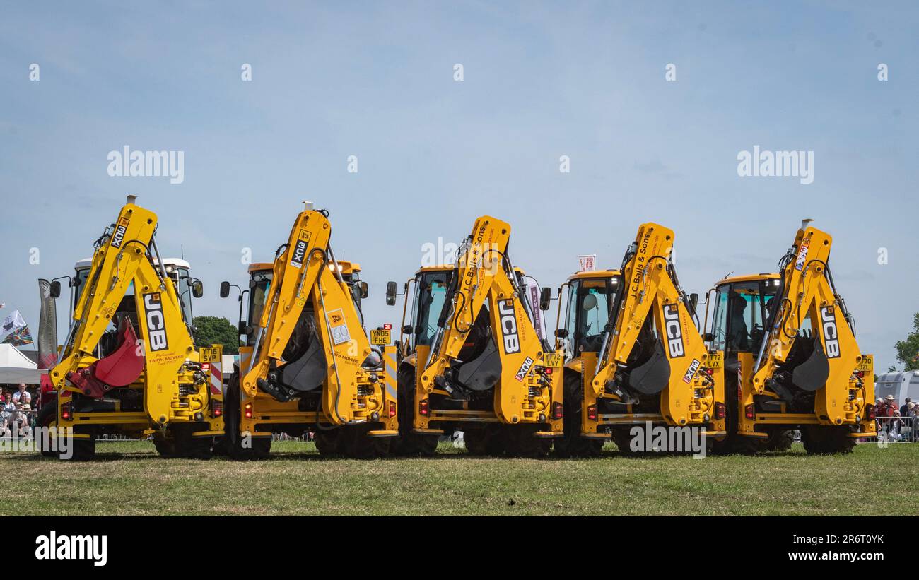 Dancing Diggers - Smallwood Steam & Vintage Rally 2023 Stock Photo - Alamy