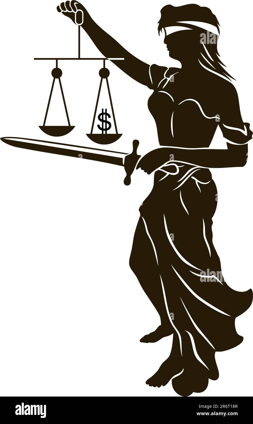 Judge female symbol Stock Vector Images - Alamy