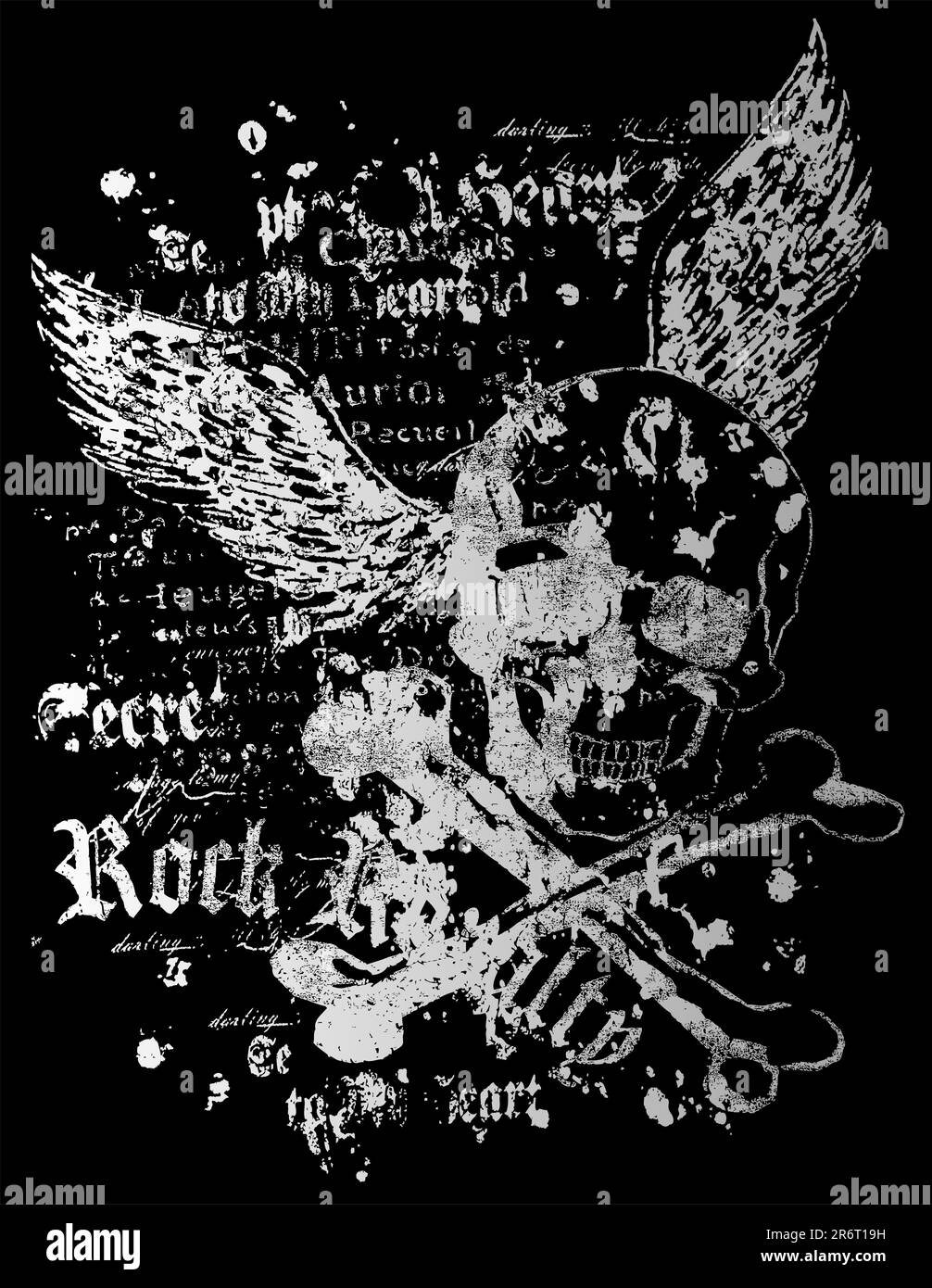 Rebellious skull Black and White Stock Photos & Images - Alamy