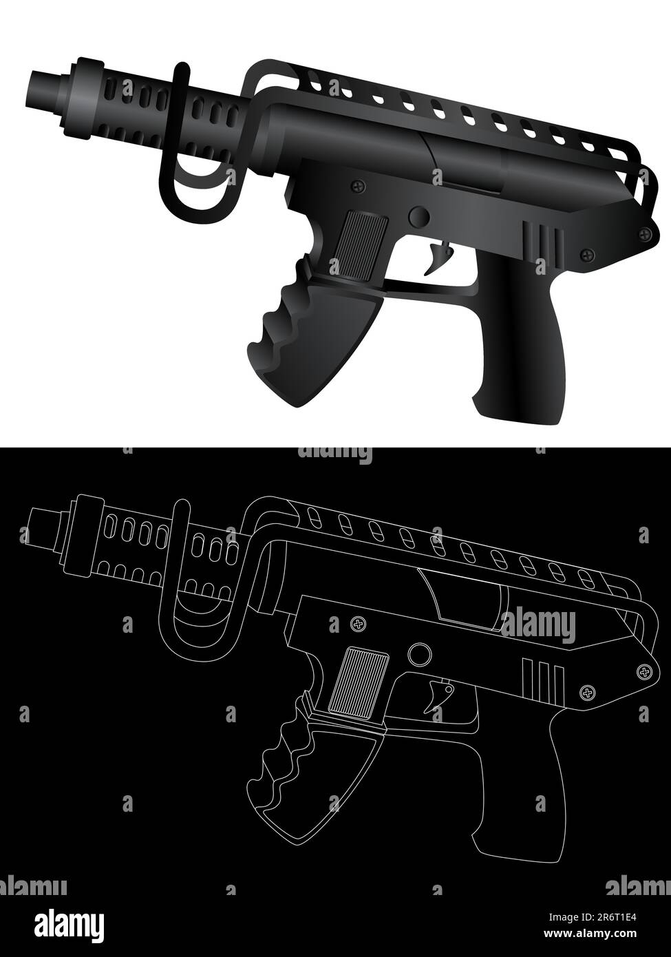 Trigger guns Stock Vector Images - Alamy