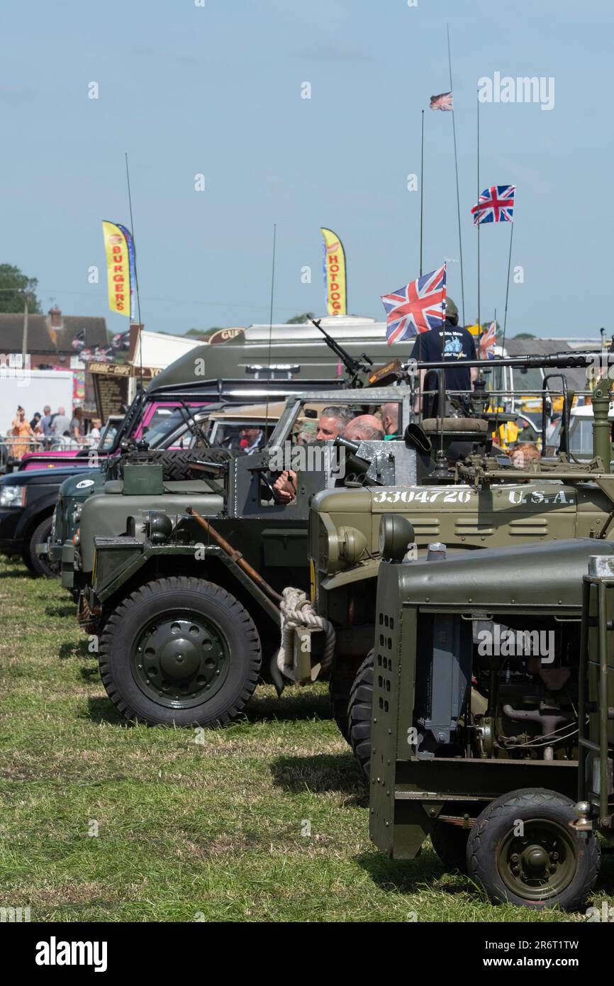 Military - Smallwood Steam & Vintage Rally 2023 Stock Photo - Alamy