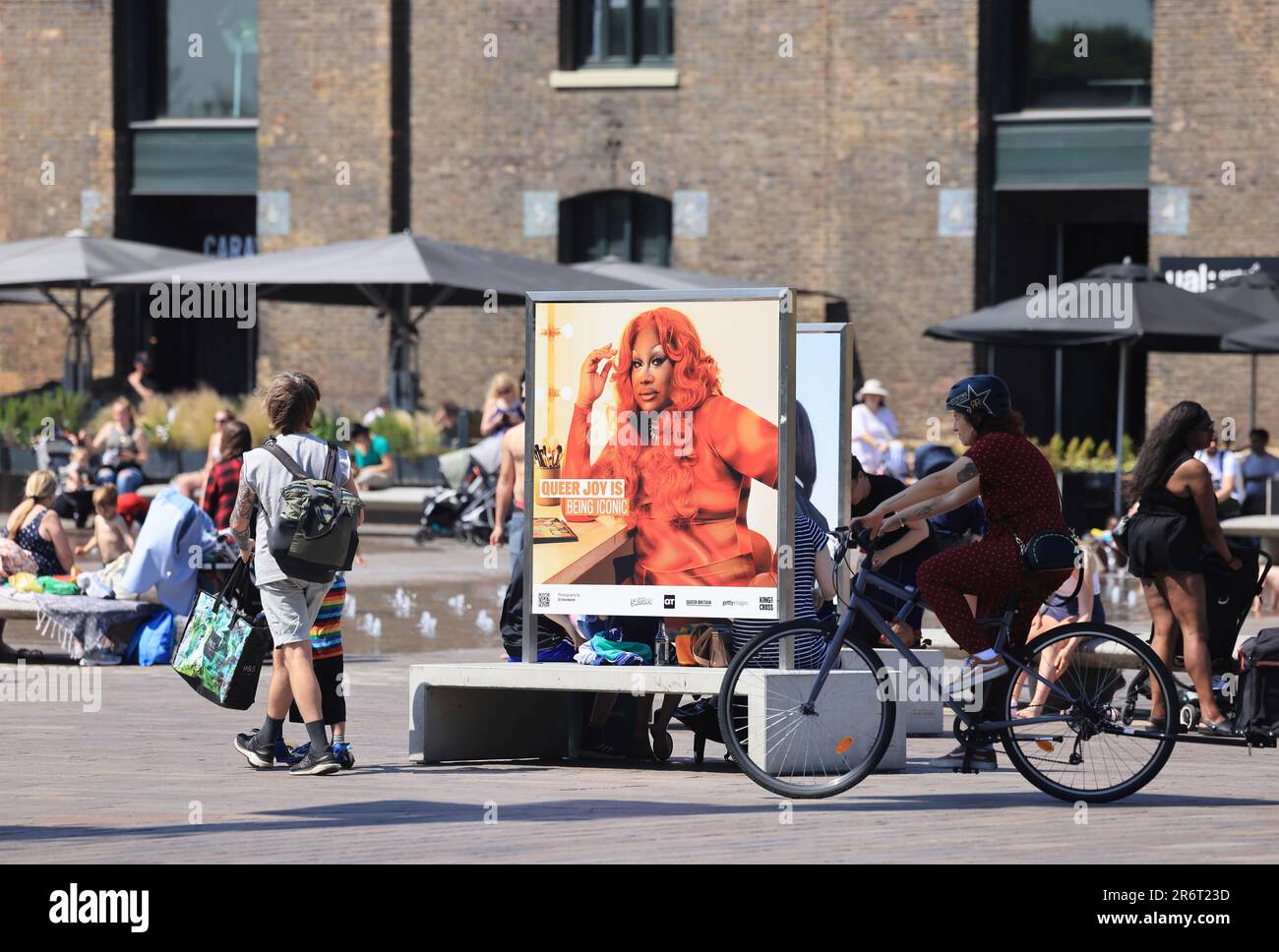 Photos up on Granary Square, north London, celebrating Pride for the ...