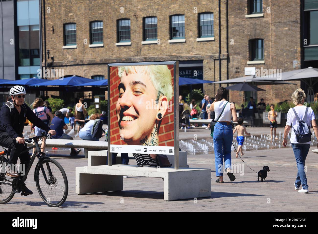 Photos up on Granary Square, north London, celebrating Pride for the ...