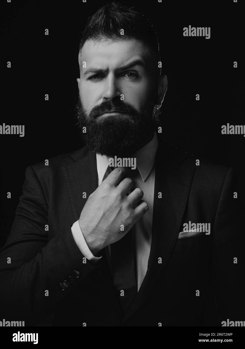 Bow-tie trend. Man suit fashion. Business confident. Meeting suit ...