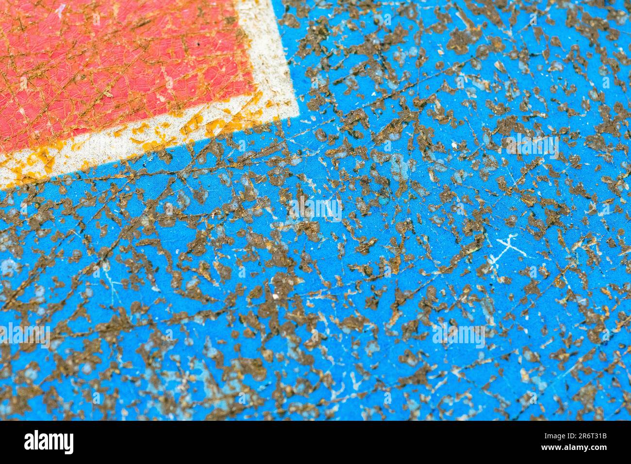 Metal texture blue paint rust hi-res stock photography and images - Alamy