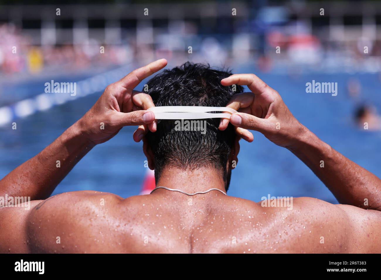 Cologne, Germany. 11th June, 2023. Payam from Cologne puts on his ...
