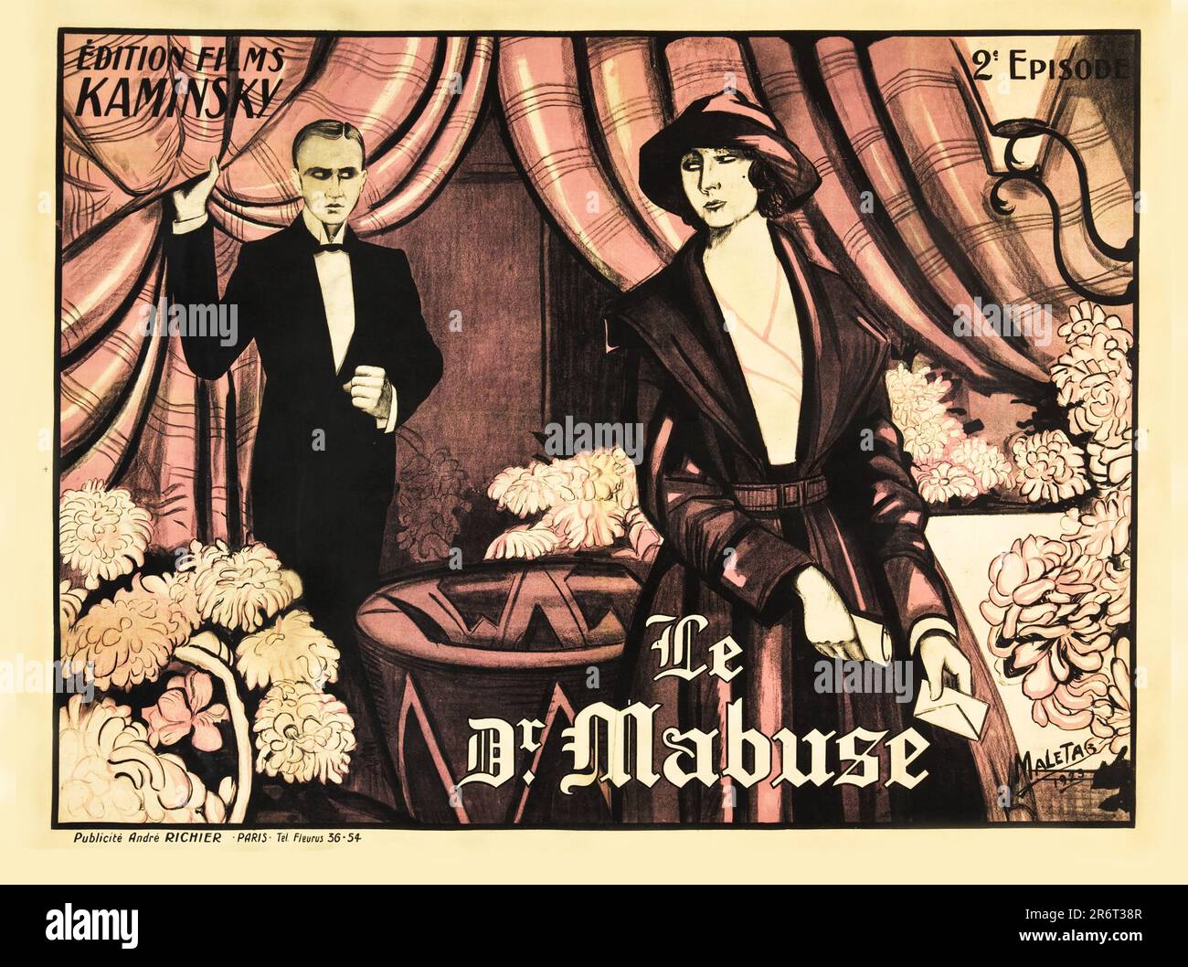 Movie poster "Dr. Mabuse, the Player- A Picture of the Time" by Fritz ...