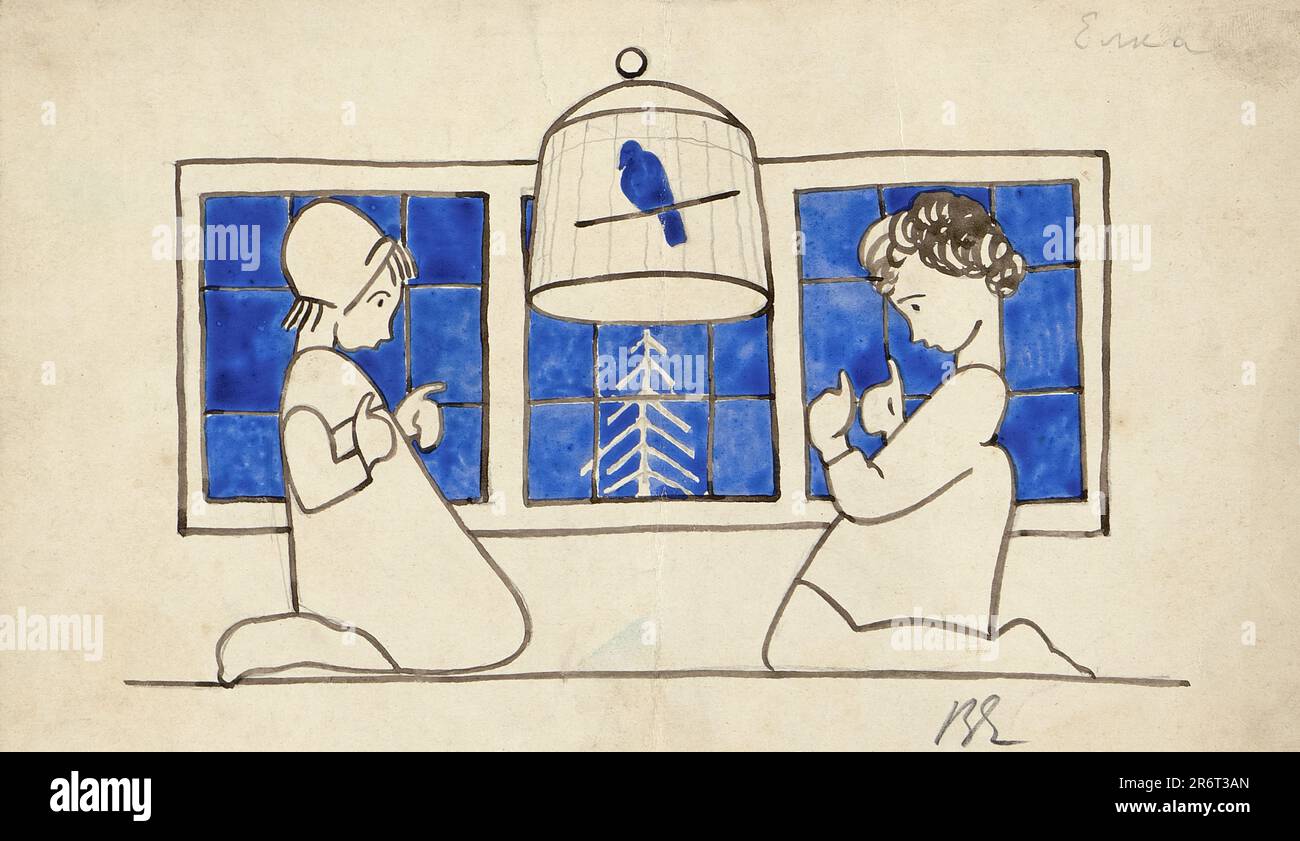 Mise-en-scène of the theatre play The blue Bird by M. Maeterllinck ...