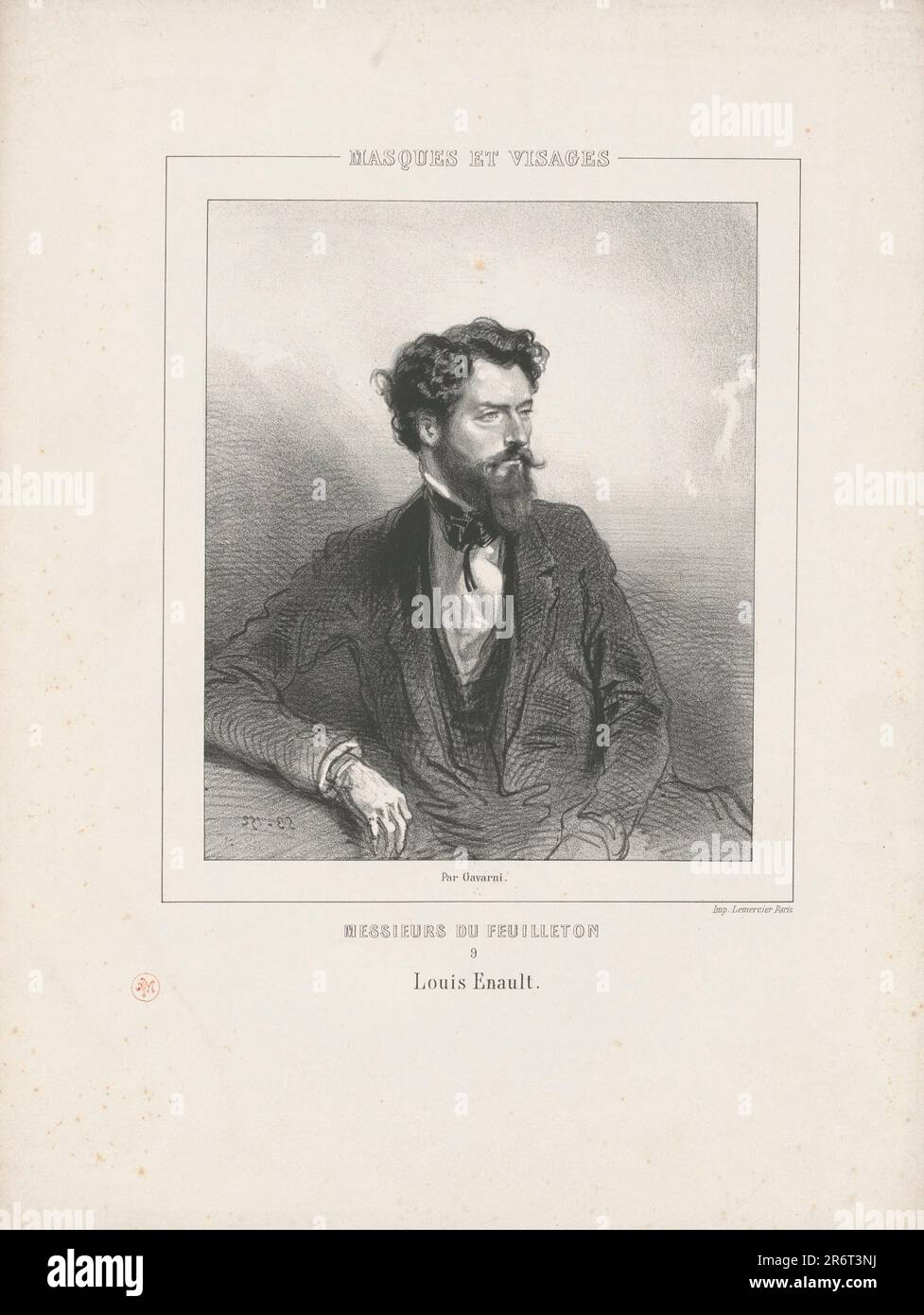 Portrait of Louis Énault (1824-1900). Museum: PRIVATE COLLECTION ...