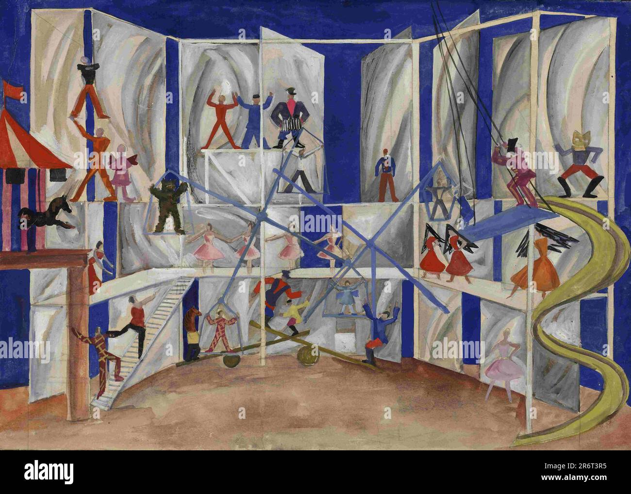 Stage design for the ballet The Nutcracker by P. Tchaykovsky. Museum ...