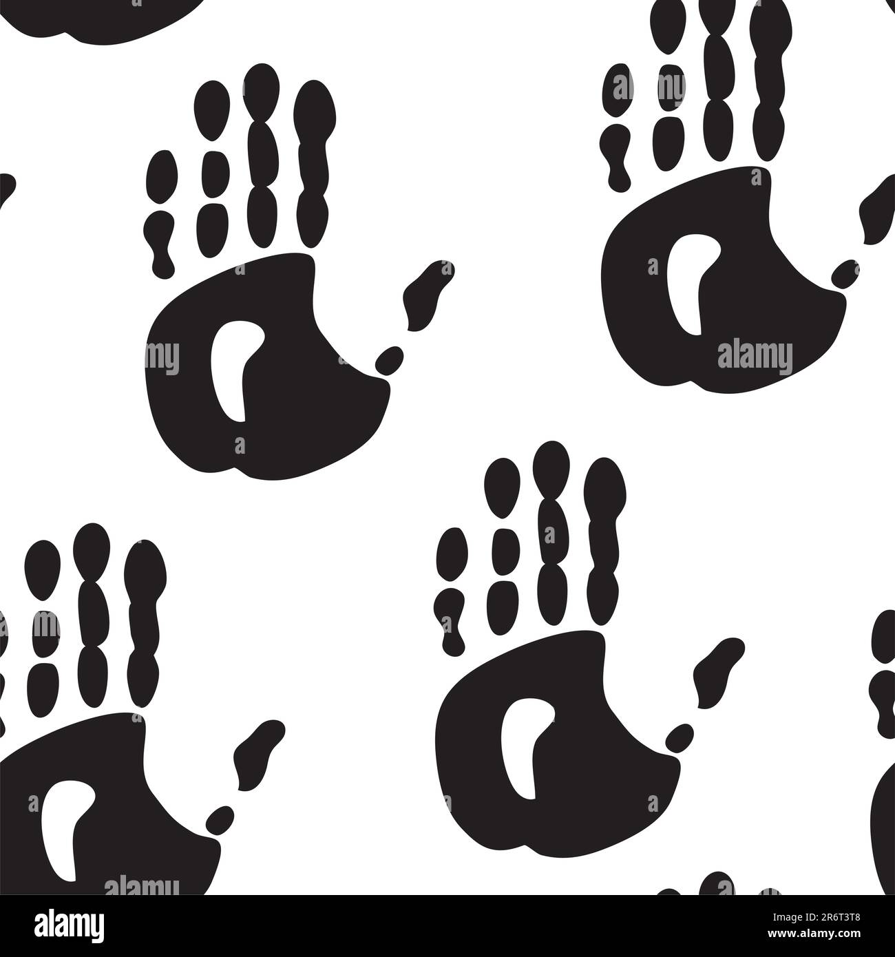 Abstract palms background. Seamless. Black-and-white palette. Vector ...