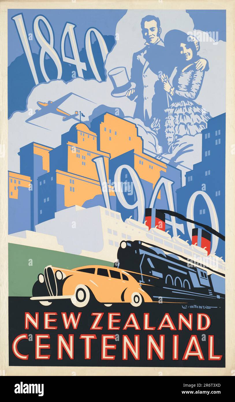 New Zealand Centennial. Museum: PRIVATE COLLECTION. Author: Leonard ...