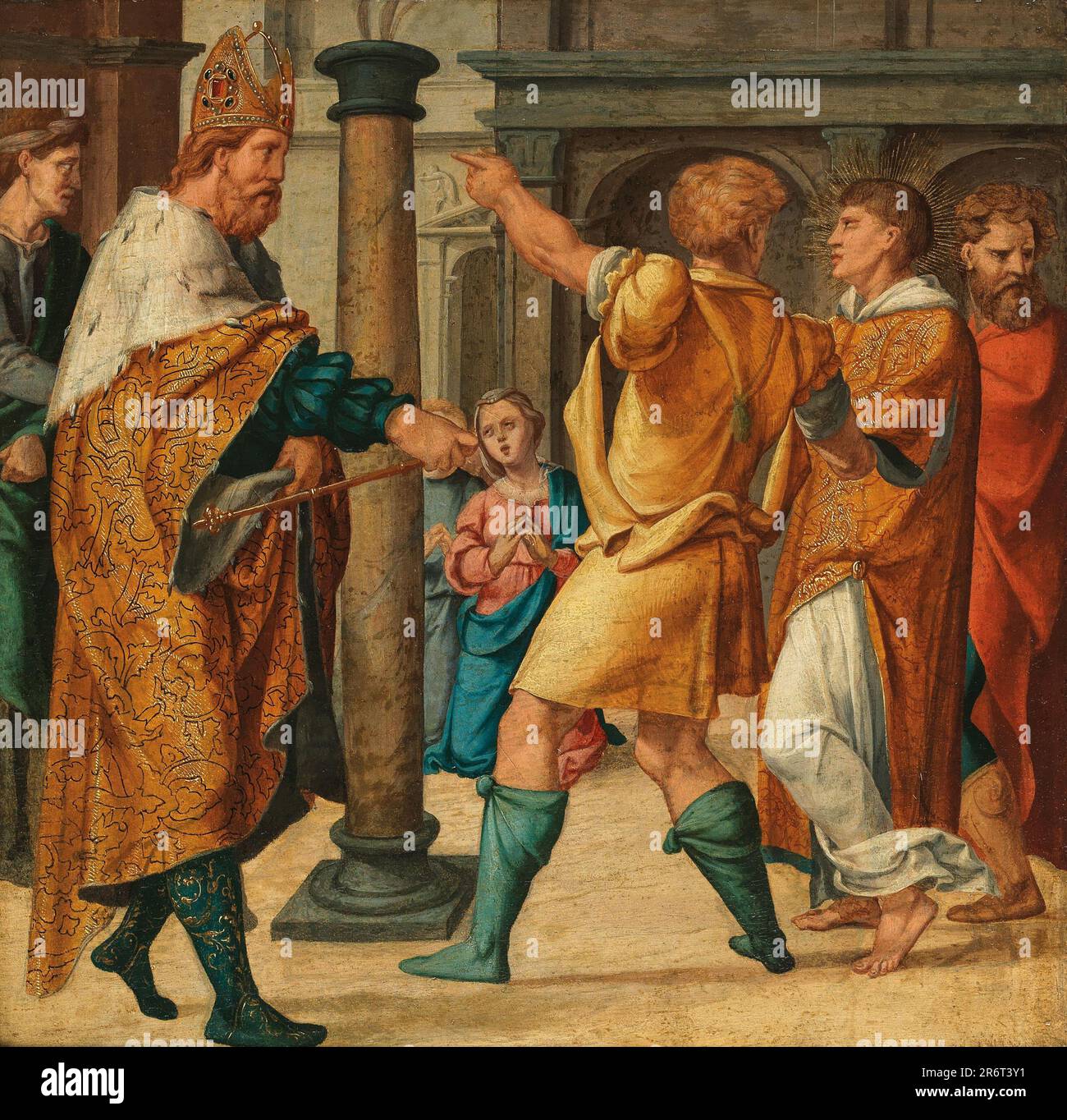 Pope Marcellus ordains Cyriacus as a Deacon (Cyriacus altar from St ...