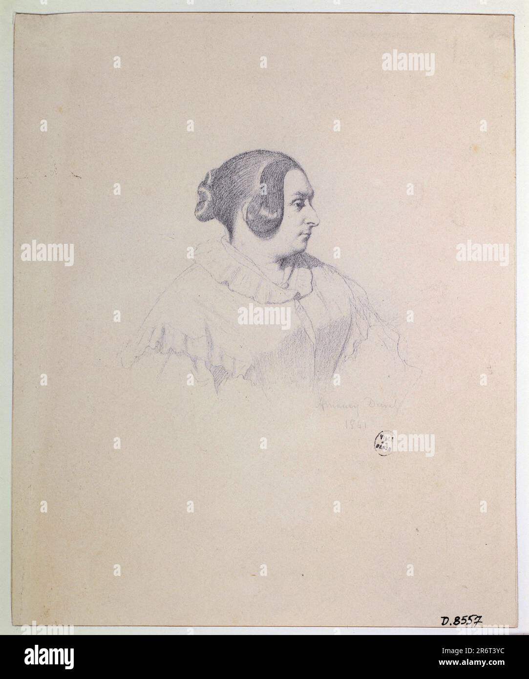 Portrait of the composer and poet Louise Bertin (1805-1877). Museum ...