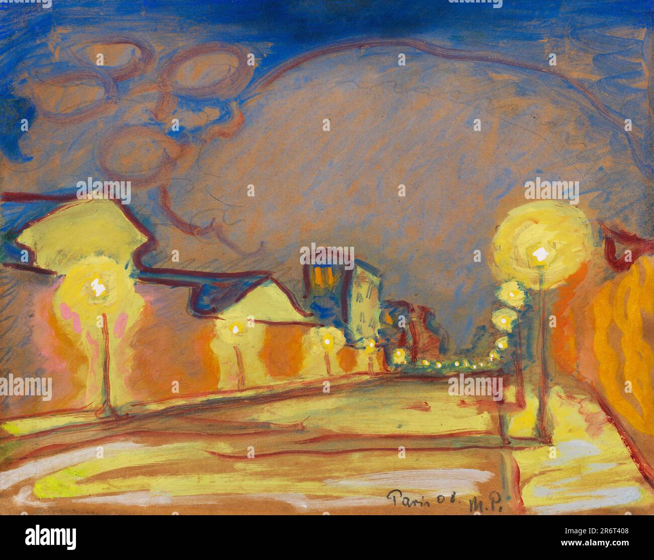 Street in Paris. Museum: PRIVATE COLLECTION. Author: Hermann Max ...