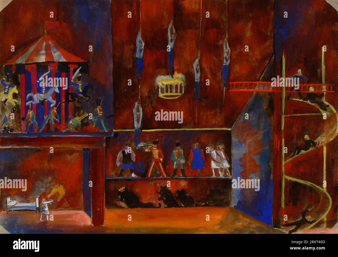 Stage design for the ballet The Nutcracker by P. Tchaykovsky. Museum ...