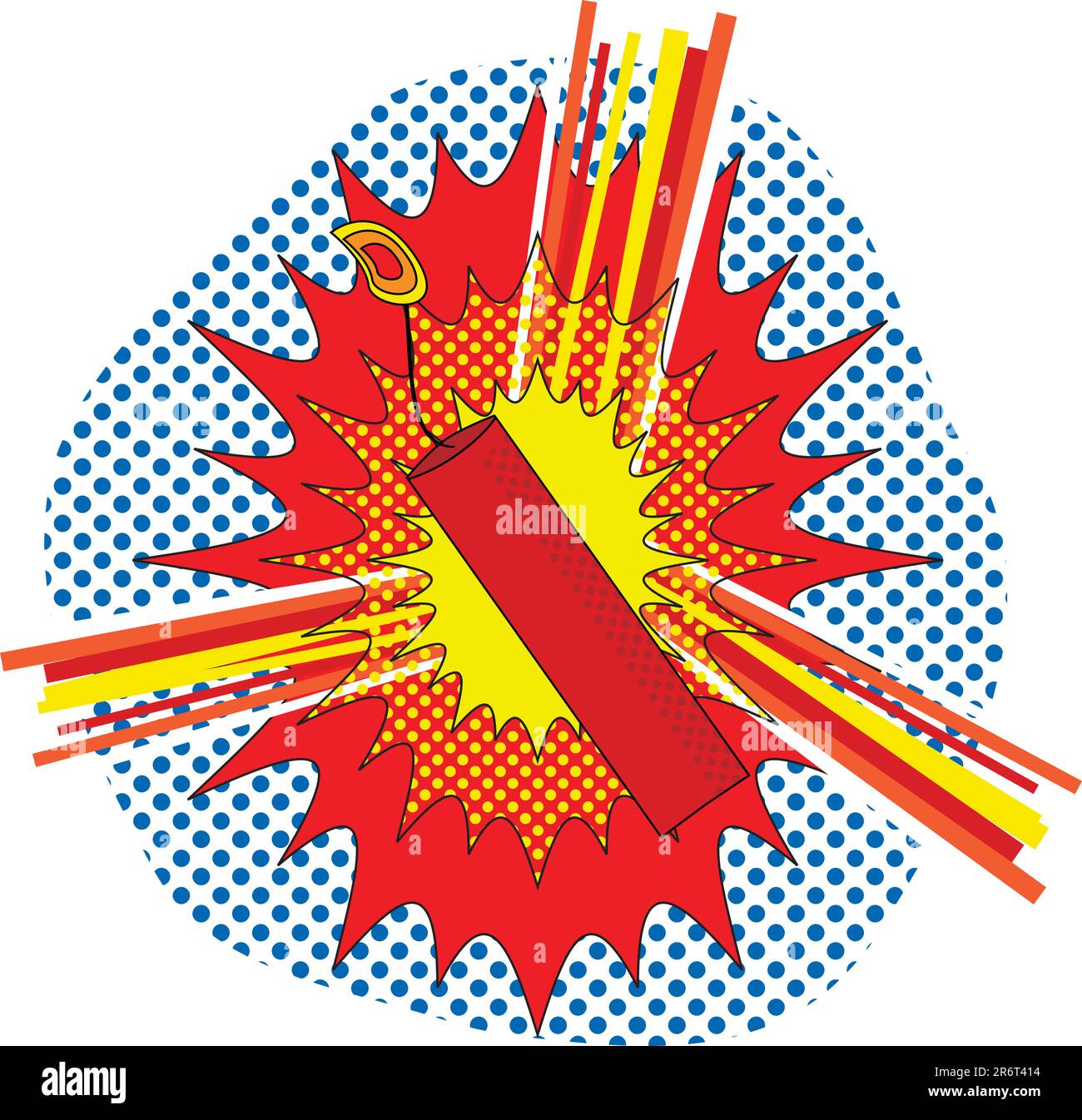 TNT Dynamate in a pop art cartoon explosive style Stock Vector Image ...