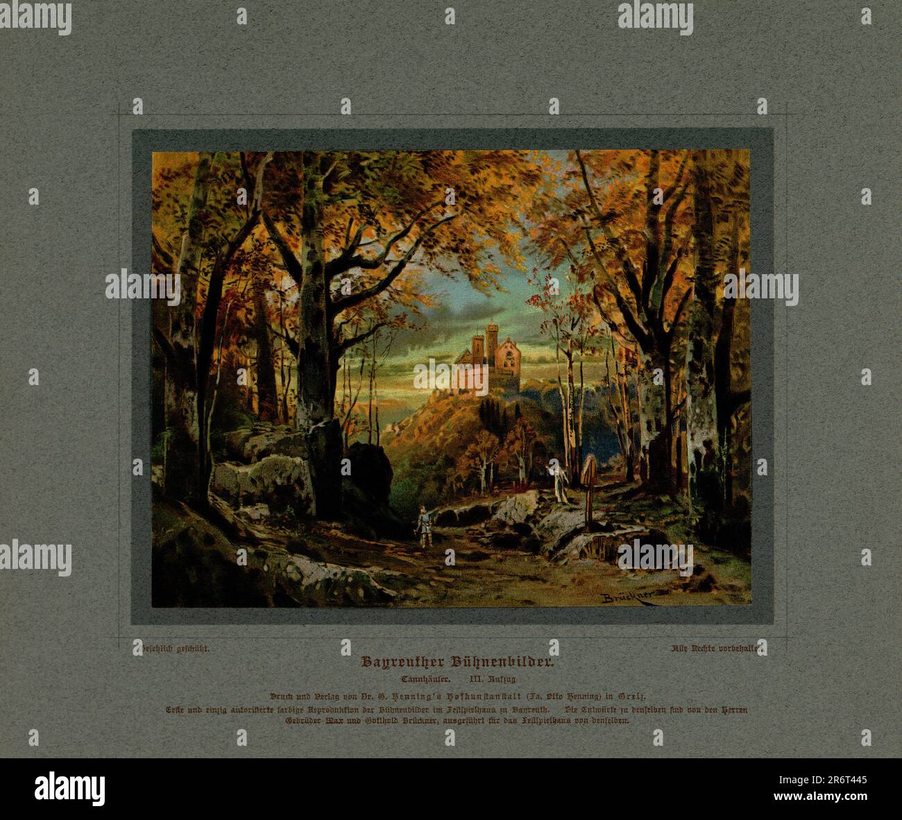 Set design for Opera Tannhäuser by Richard Wagner. Museum: PRIVATE ...