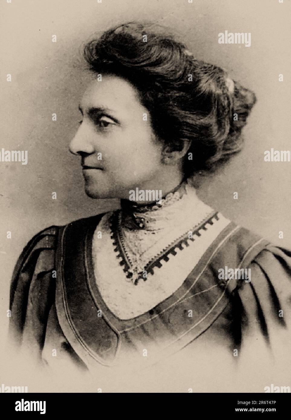 Portrait of the pianist and composer Maria Chefaliady-Taban (1863-1932 ...