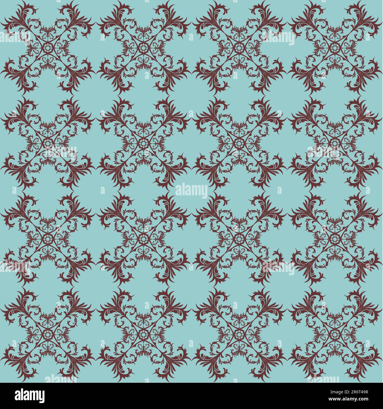 Retro styled seamless tile wallpaper design Stock Vector Image & Art ...