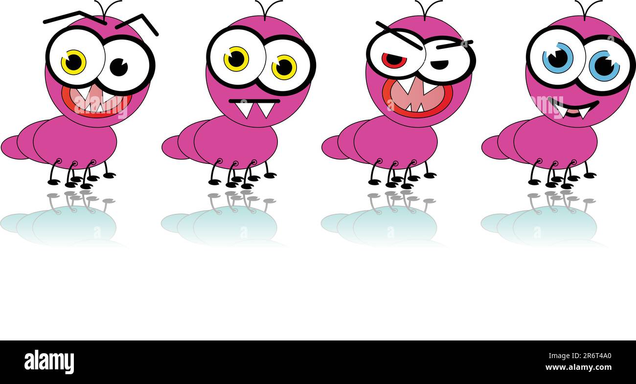 Pink Ant Cartoon Stock Vector Image & Art - Alamy