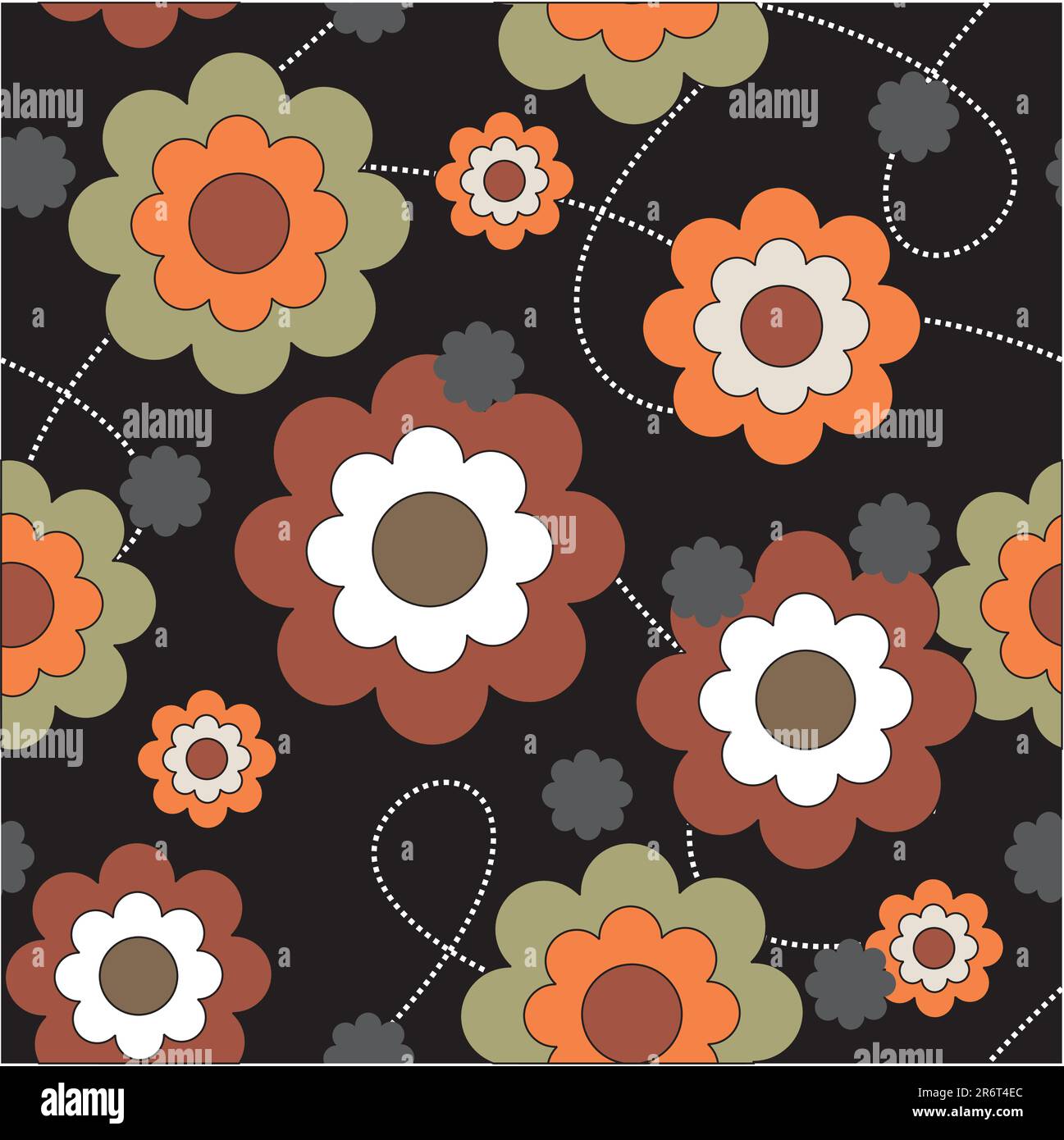 funny repeat floral sample Stock Vector Image & Art - Alamy