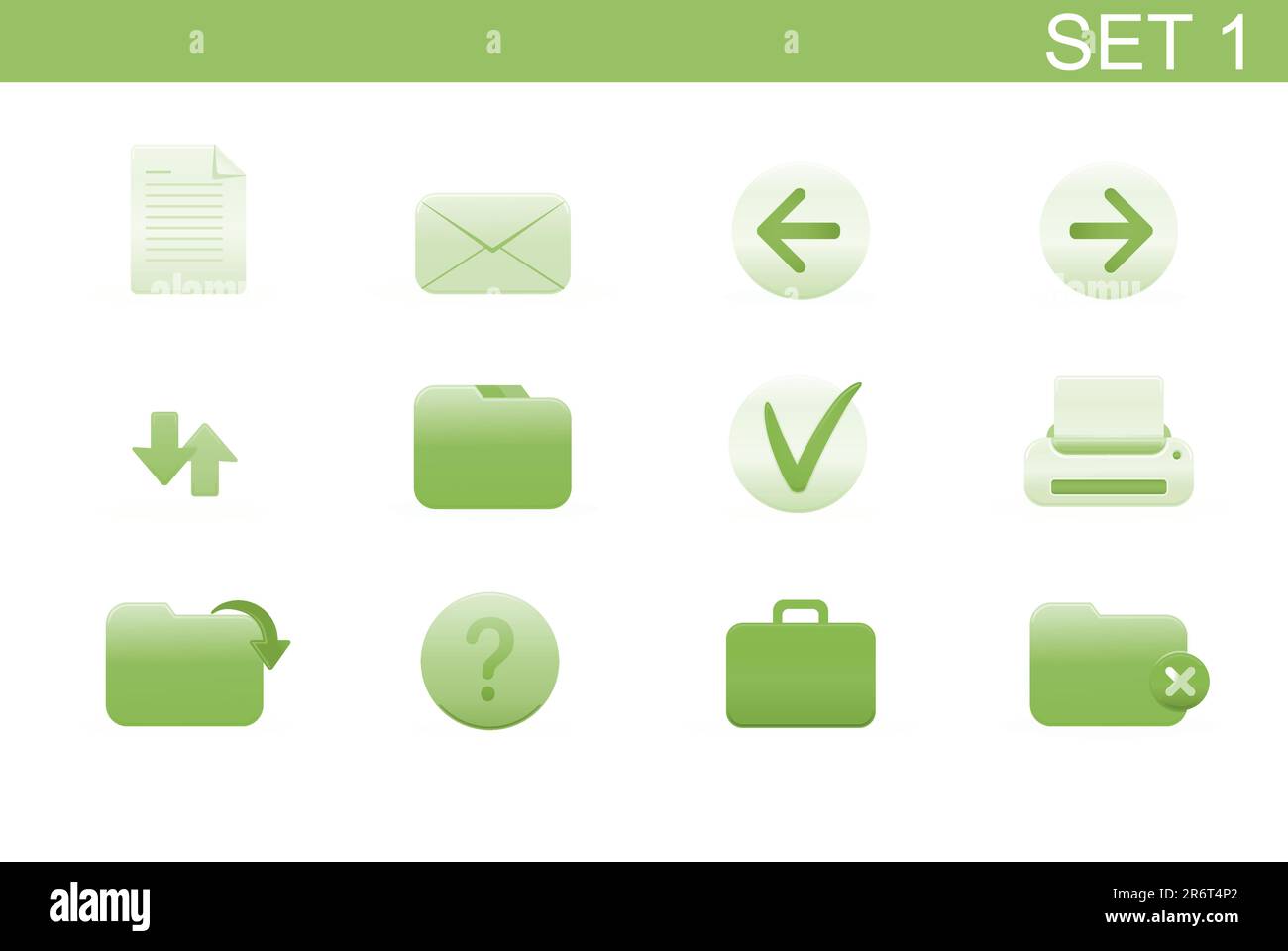 Vector illustration ? set of elegant simple icons for common computer ...